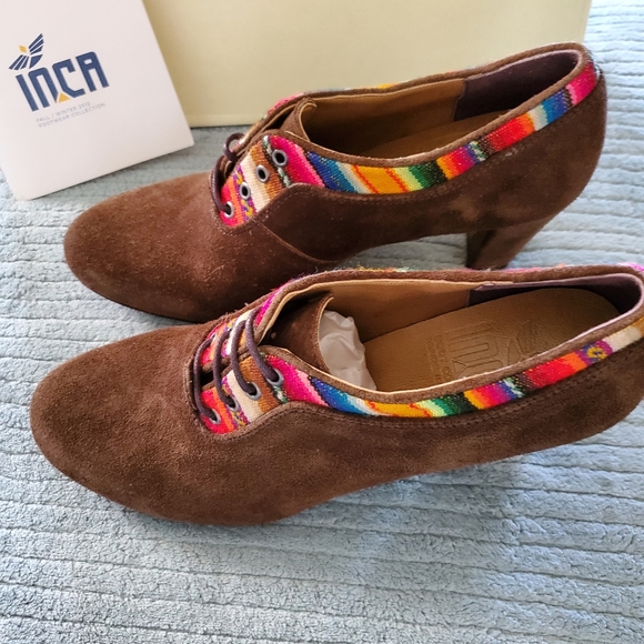 Inca | Shoes | New Inca Brown Suede Heels Womens Size 7 | Poshmark